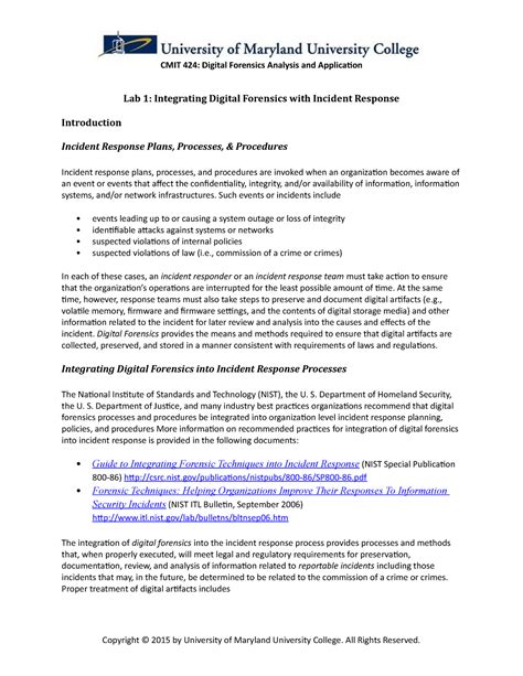 Cmit424lab1lecturespr161 Cmit 424 Digital Forensics Analysis