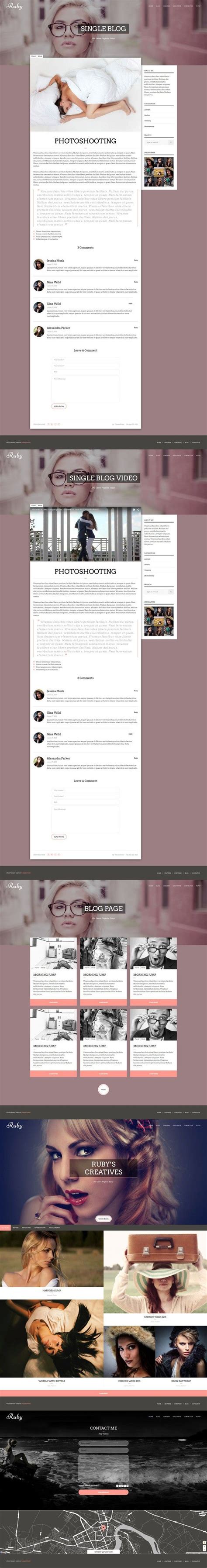 Ruby Creative Html5 Template Htmlcss Themes 2000 Html5