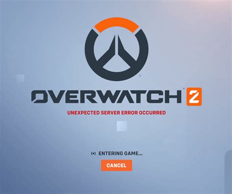 i ve seen this unexpected server error twice in an hour maybe avoid comp for a bit r overwatch2
