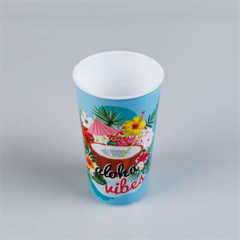 Комплект 4 цветни пластмасови чаши 550 мл Emag Bg