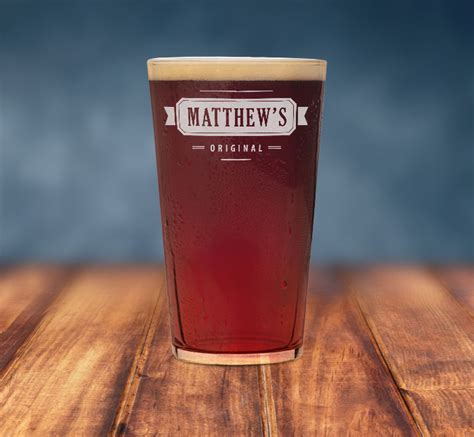Personalised Original Pint Glass Personalise Online With Fast