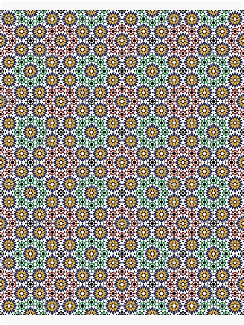 Morroccan Traditional Art Zellige Zillij Zellij Art Seamless Pattern Sticker For Sale By
