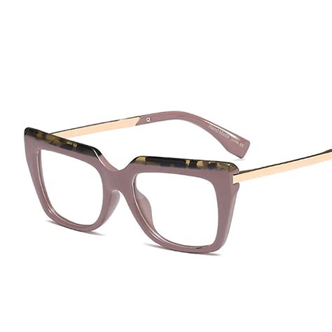 Сексуальные квадратные очки кошачий глаз оправа для женщин модные черные прозрачные простые