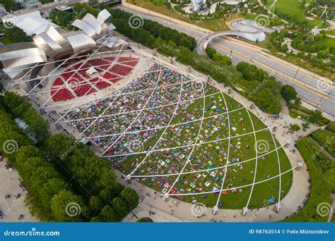 Jay Pritzker Pavilion At Millennium Park Editorial Photo