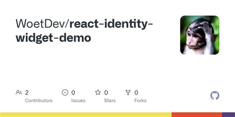Github Woetdevreact Identity Widget Demo