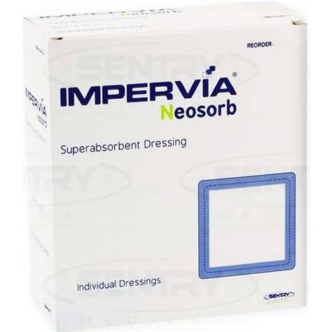 Impervia Neosorb Superabsorbent Dressing 20cm X 20cm Nwc043 Box 20