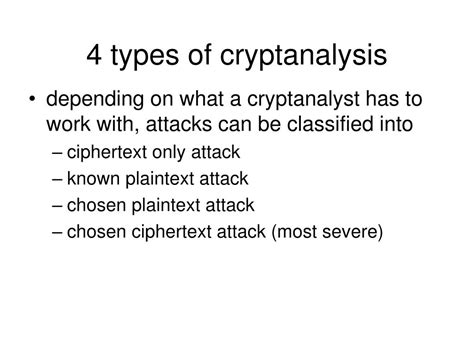 Ppt Cryptography Is The Science Of Using Mathematics To Encrypt And