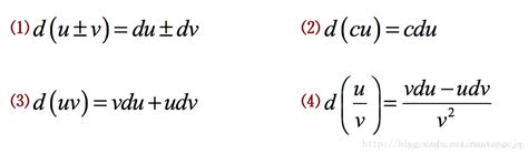 微分公式微分和积分公式大全