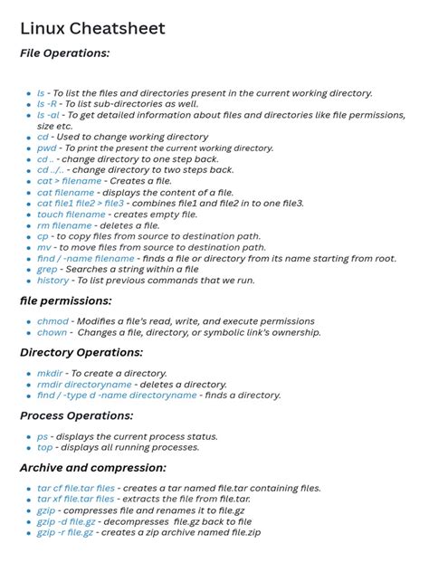 Linux And Git Github Cheat Sheet Pdf Computer File Unix
