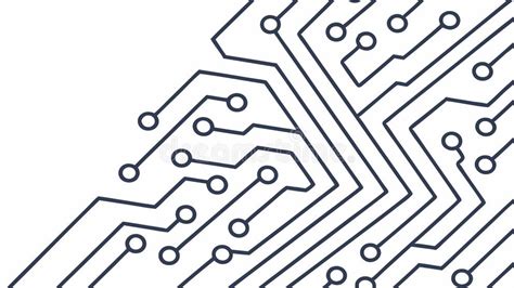 Abstract Circuit Board Lines Technology Digital Concept Vector Design Generative Ai Stock