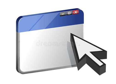 browsers and cursor stock illustration illustration of isometric 28552649