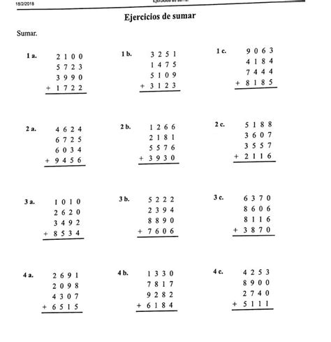 Worksheet For Adding And Subtracting Two Digit Numbers In Spanish