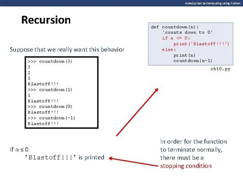 introduction to computing using python recursion and algorithm