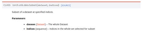 取dataset子集pytorchpytorch Subset Csdn博客