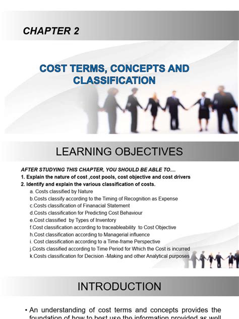 Cac Chapter 2 Cost Terms Concepts And Classifications Pdf Cost Of