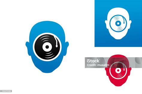 음악 머리 로고 템플릿 디자인 벡터 엠블럼 디자인 개념 창조적 인 기호 아이콘 0명에 대한 스톡 벡터 아트 및 기타 이미지 0명 Dj 개념 Istock