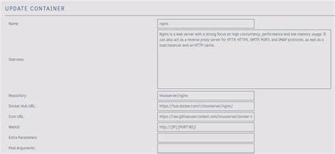 Webui Set In Docker Container Configs But Not Showing In Menu Docker Engine Unraid