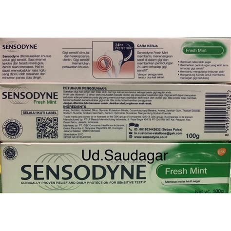 Sensodyne Fresh Mint Sensitive Toothpaste 100gr Shopee Malaysia