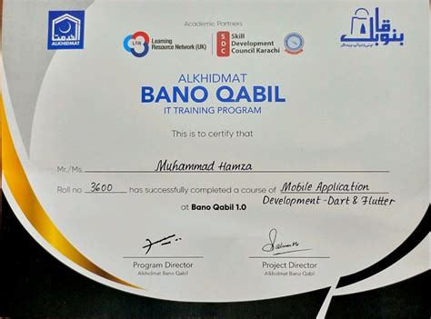 Muhammad Hamza Naeem On Linkedin Flutterdev Certified