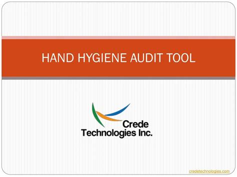 Ppt Hand Hygiene Audit Tool Ppt Powerpoint Presentation Free