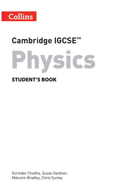 Igcse Physics By Collins Issuu