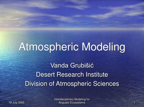 Ppt Atmospheric Modeling Powerpoint Presentation Free Download Id