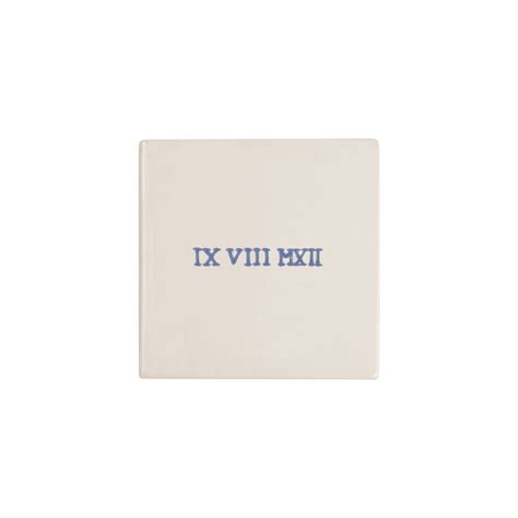 Custom Roman Numerals Delft Tile Akka Home