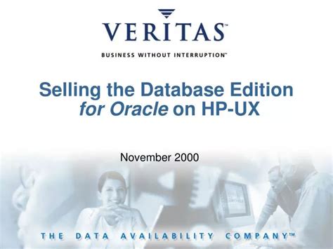 ppt selling the database edition for oracle on hp ux powerpoint