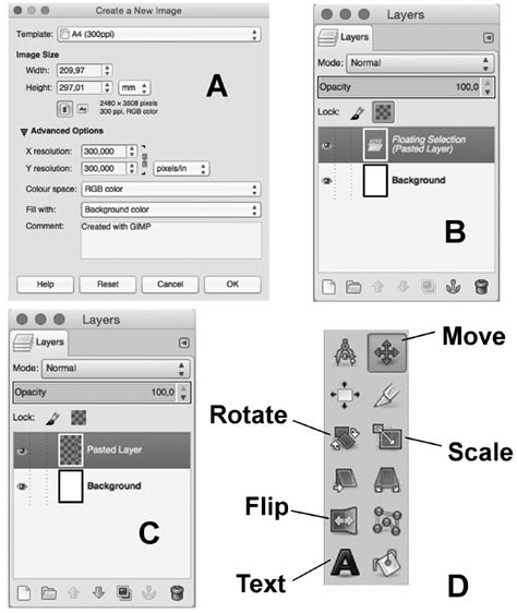 Gnu Image Manipulation Program A “create A New Image” Window With