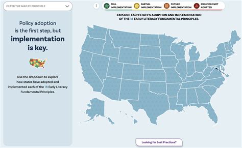Early Literacy Matters State Map Pie Network