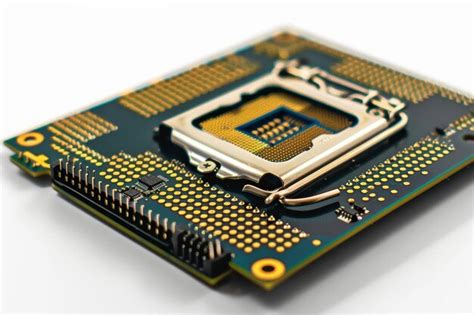 Computer Processor Cpu Central Processing Unit Microchip Isolated On