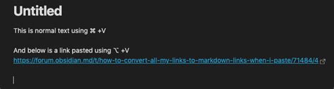 How To Convert All My Links To Markdown Links When I Paste Help Obsidian Forum