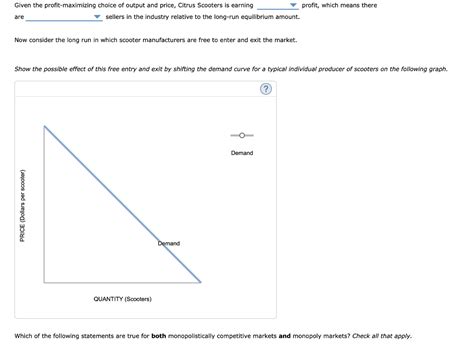 Solved 3 How Short Run Profit Or Losses Induce Entry Or