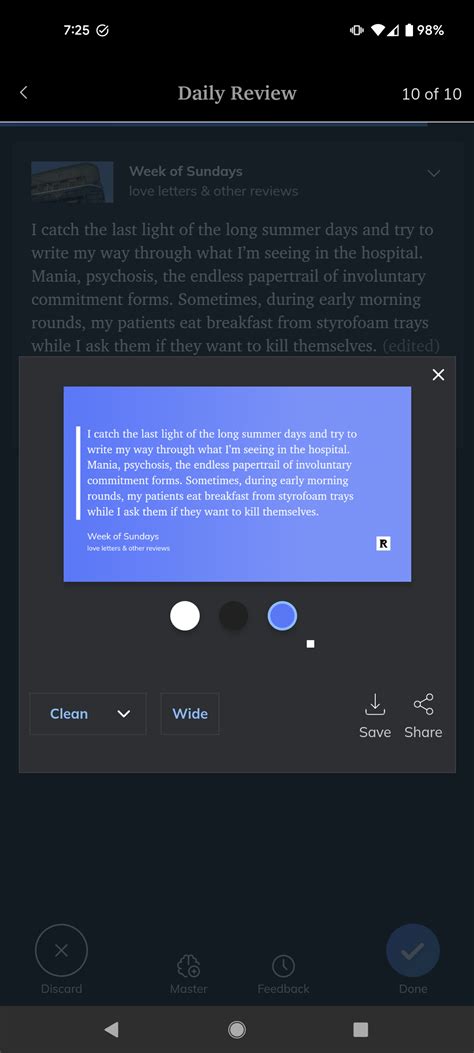 Share Feature Lacking The Pretty Version Rreadwise
