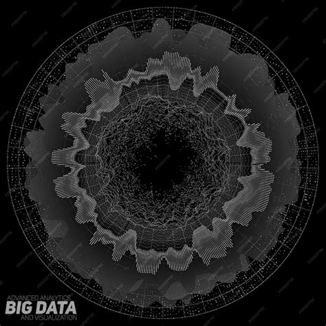 Free Vector Big Data Grayscale Visualization Visual Data Complexity Complex Data Threads