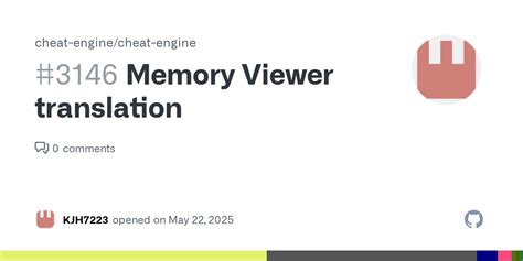 Memory Viewer Translation · Issue 3146 · Cheat Enginecheat Engine