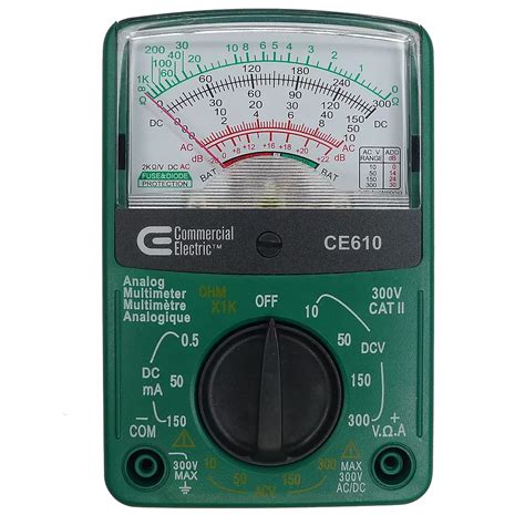Commercial Electric Analogue Multimeter The Home Depot Canada