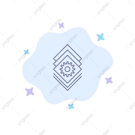 Bundle Set Vector Art PNG Gear Server Setting Bundle Blue Server Setting Abstract PNG Image