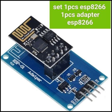 Jual Gratis Ongkir New Part Adaptor Esp 01 Esp8266 Adapter Module Wifi Esp01 3 3v 5v Shopee
