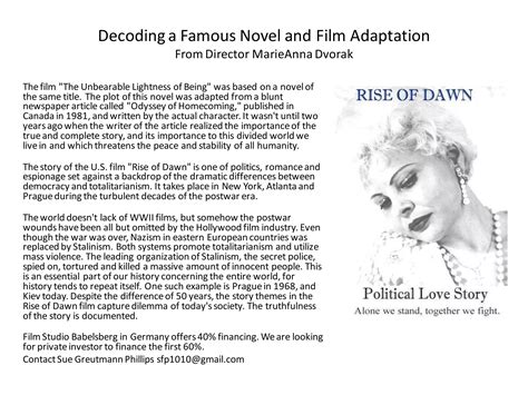 Decoding A Famous Novel And Film Adaptation PPT Free Download