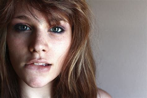 Women Brunette Freckles Brown Eyes Face Wallpapers Hd