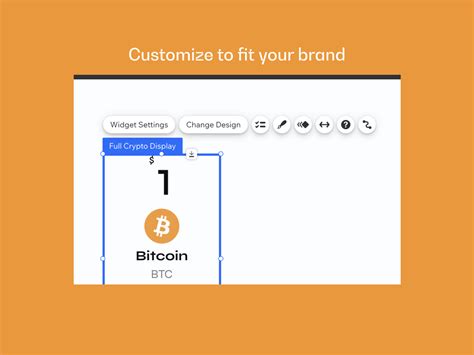 Crypto Display Live Rates Wix App Market