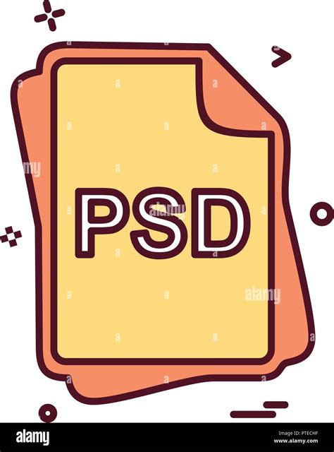 Psd File Type Icon Design Vector Stock Vector Image And Art Alamy
