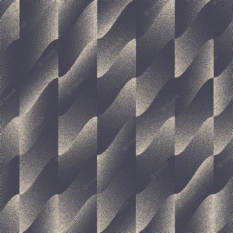 Premium Vector Incline Stippled Wavy Structure Seamless Pattern Vector Abstract Background