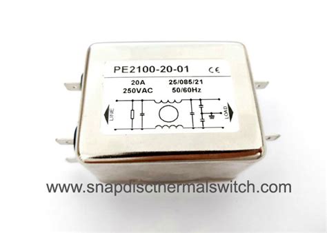 High Performance Ac Line Noise Filter 50 60Hz Nominal Center Frequency