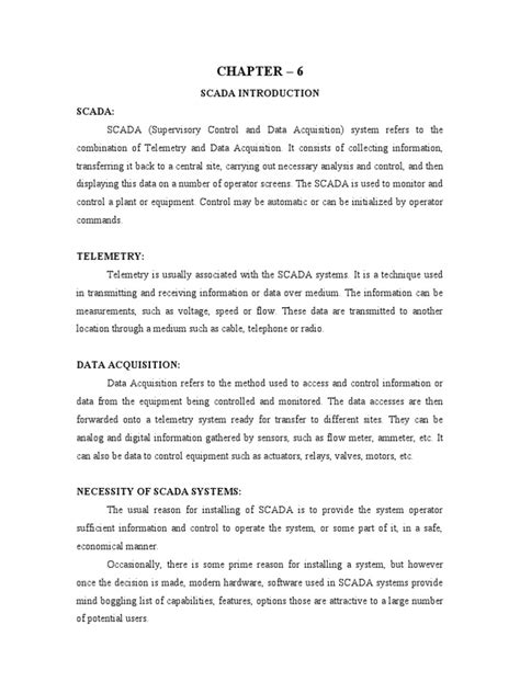 Chapter 6 Scada Introduction Pdf Scada Programmable Logic Controller