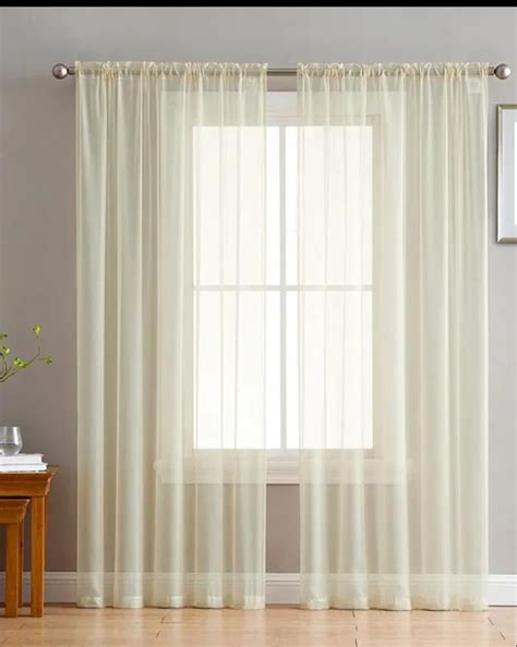 ᐉ Тюль вуаль шифон 600x40 см Бежевый айвори • Купить в Киеве Украине • Лучшая цена в Эпицентр