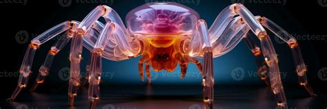 X Ray Image Of Spiders Exoskeleton And Leg Structure Isolated On A Gradient Background 30857147