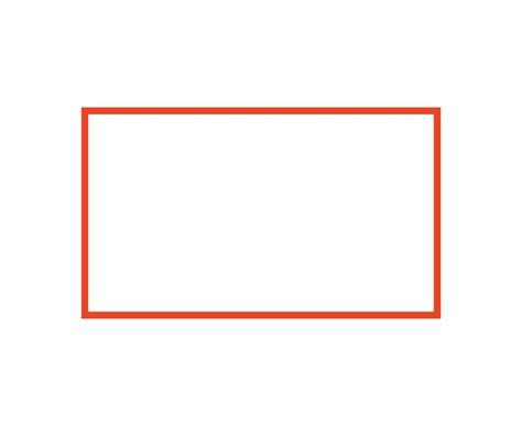 Rectangle Shape Outline Stroke Orange Symbol Illustration 48721287 Vector Art At Vecteezy