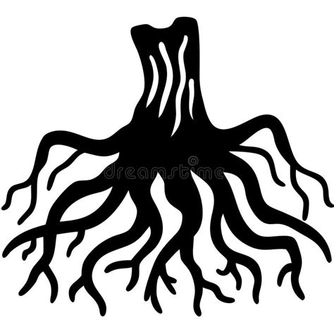 Tree Roots Silhouette Tattoo Page Tree Tattoo Vector Art Icons